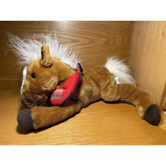 Toys | Wells Fargo Dandy Brown Horse White Mane Plush Palomino ...